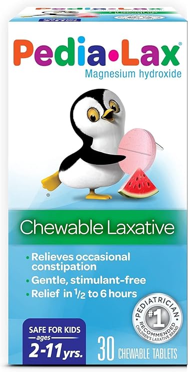 Amazon.com: Pedia-Lax Laxative Chewable Tablets for Kids, Ages 2-11 ...