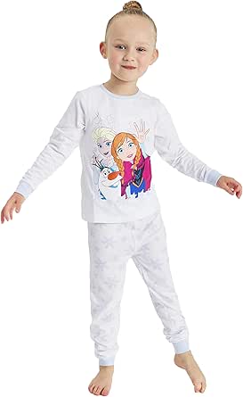 Disney Personalised Frozen Girls Pyjamas Elsa Anna Olaf Nightwear ...