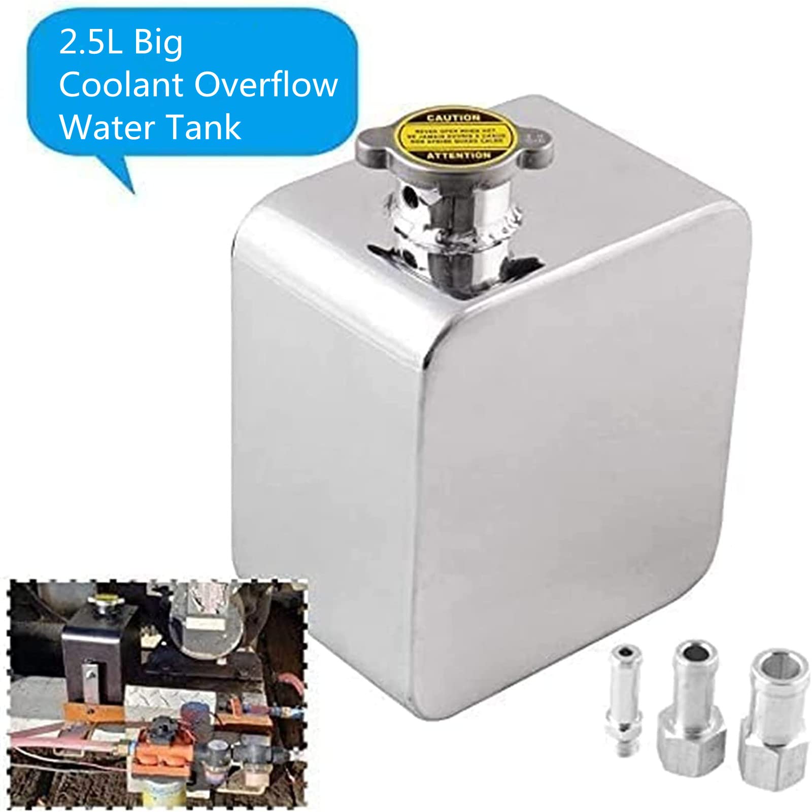 Transmission Cooler WODHMIEY Coolant Reservoir Tank, Universal ...