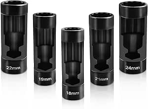 Amazon.com: maXpeedingrods 5 PCS Strut Nut Socket 18mm 19mm 21mm 22mm ...