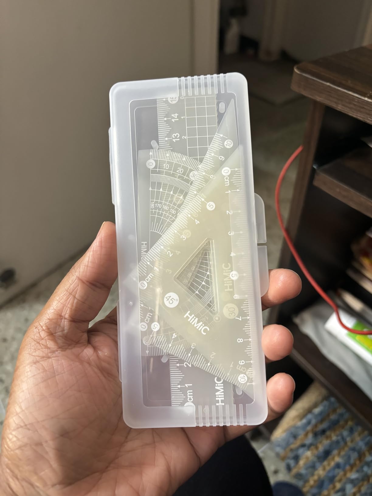 FunBlast 4 in 1 Protractor and Ruler Set - Triangle Ruler, Square and ...