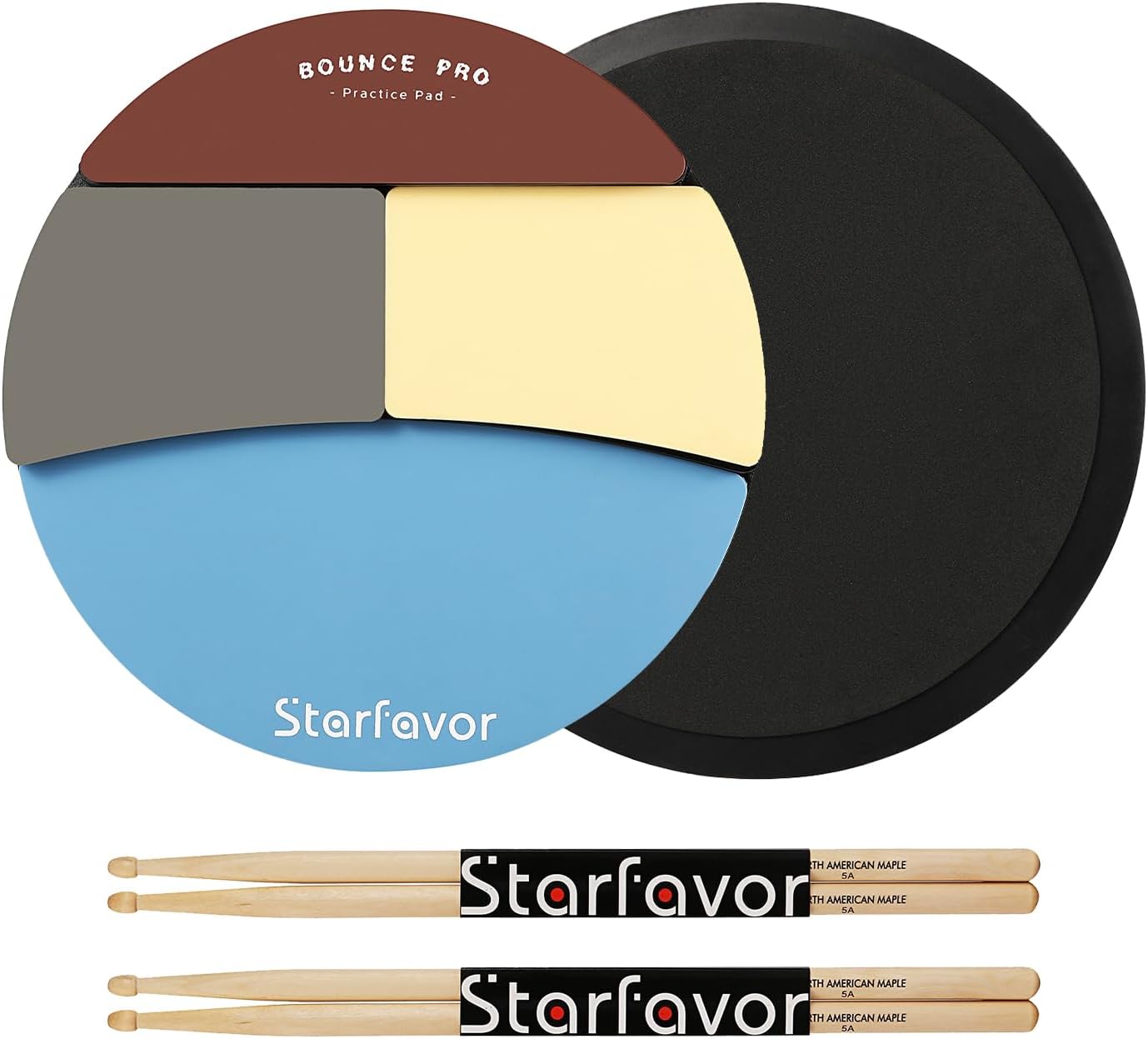 Amazon.com: The Drumeo P4 Practice Pad - Four Different Playing ...