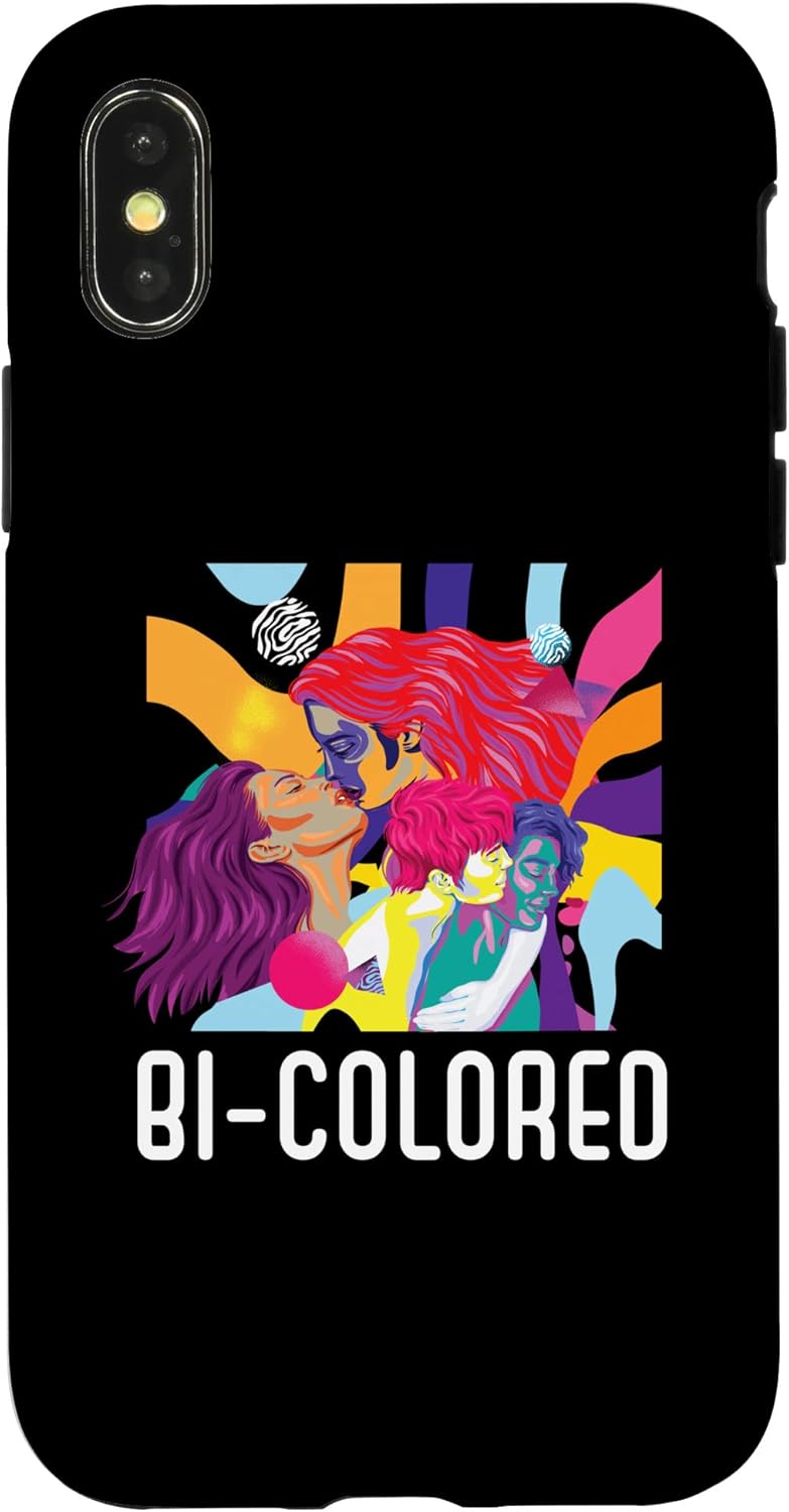 Amazon.com: iPhone X/XS Bi-Colored Bisexual Rainbow Pride Bisexuality ...