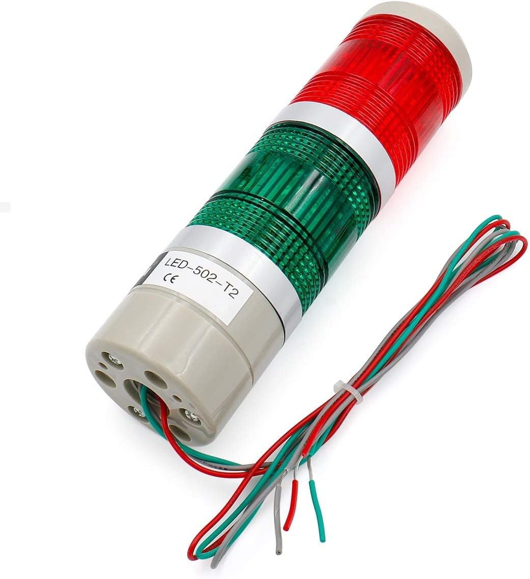 Hanutech Multivolt Industrial 2 Tier Signal Light Column LED Alarm ...