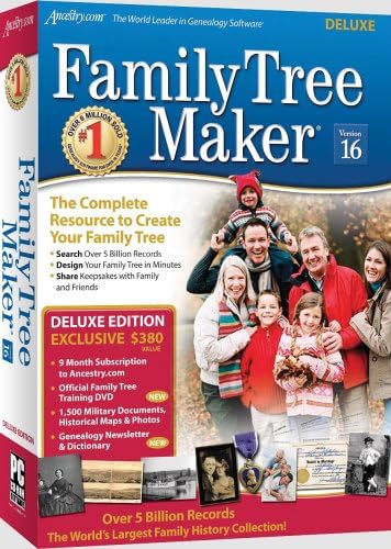 Amazon.com: Family Tree Maker Version 16 Deluxe