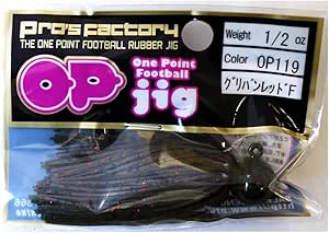 Amazon.com : ProsFactory One Point Football Lure 1/2oz Grippan Red F ...