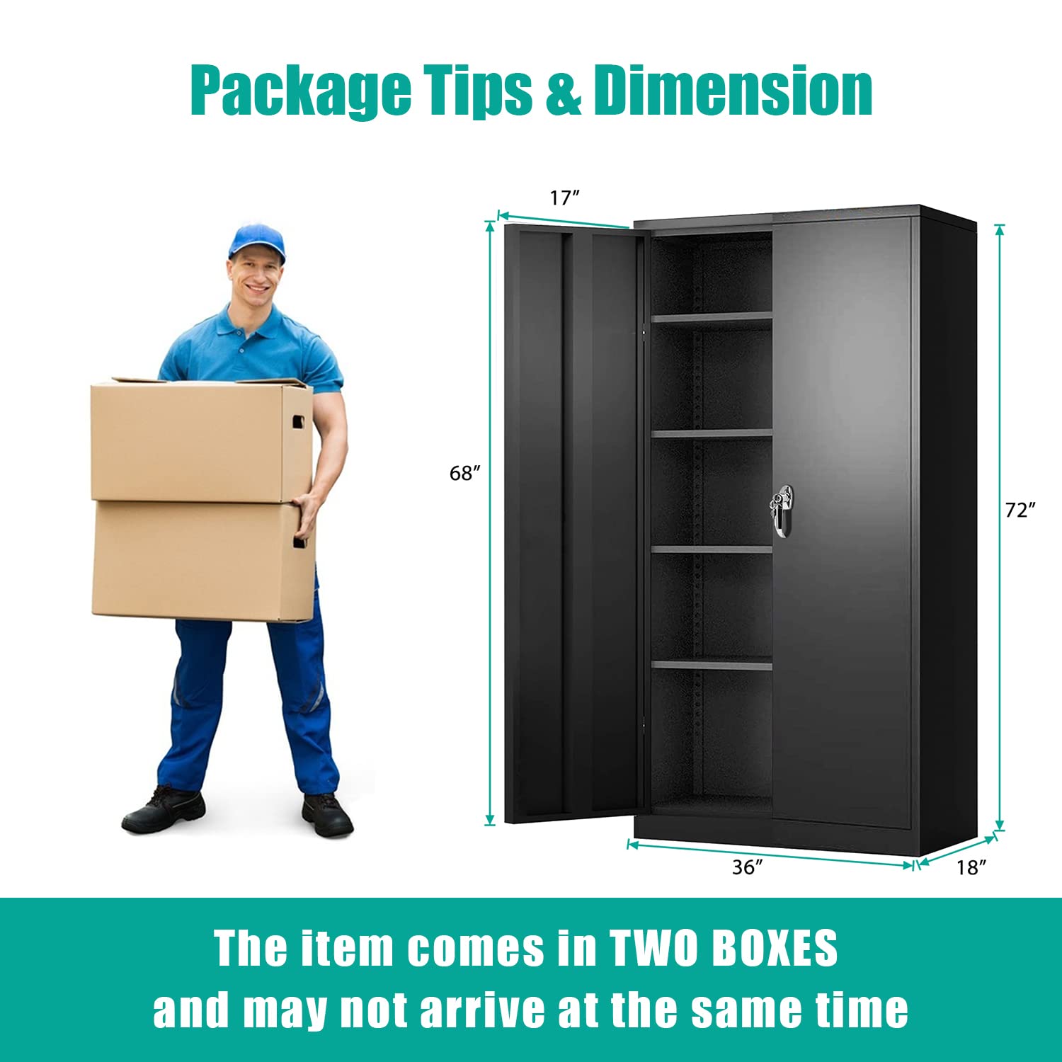 Fedmax Metal Garage Storage Cabinet 71 Tall Large Steel, 45% OFF