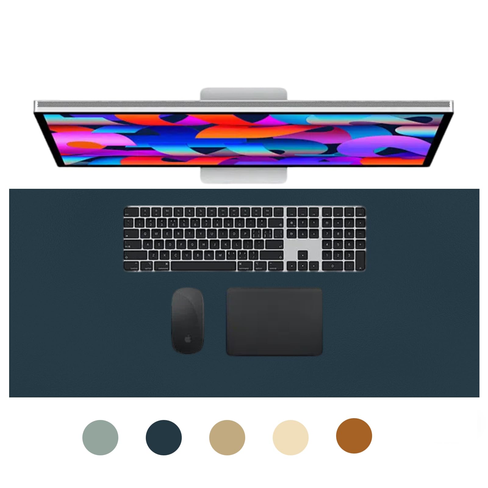 Amazon.com: RHPBSF Leather Desk Mat, Large Office Desk Pad, Computer ...