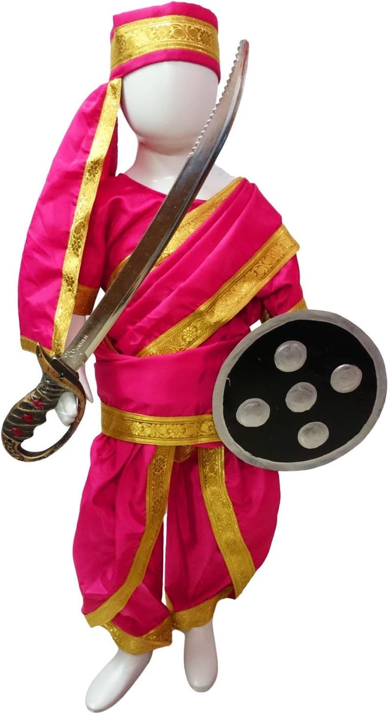 Buy Jhansi Ki Rani (Rani Luxmi Bai Costume) as Manu Fancy Dress ...