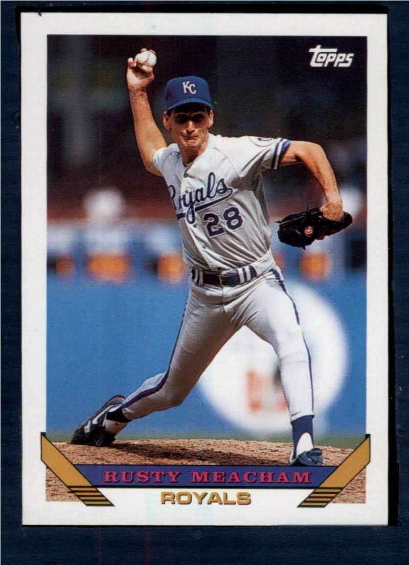 Amazon.com: 1993 Topps Baseball #321 Rusty Meacham Kansas City Royals ...