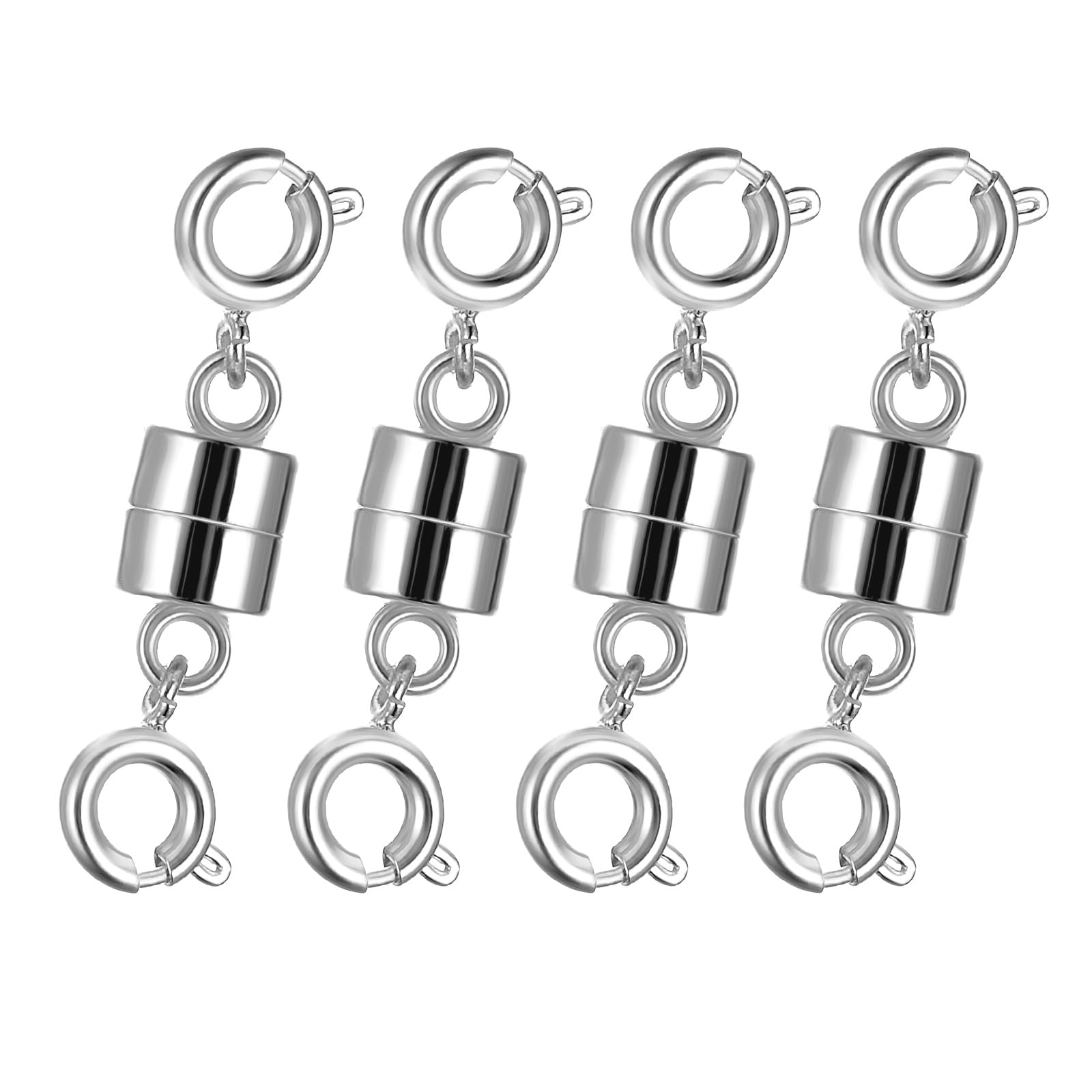 TIESOME 4PCS Double Magnetic Necklace Clasps and Closures, Necklace ...