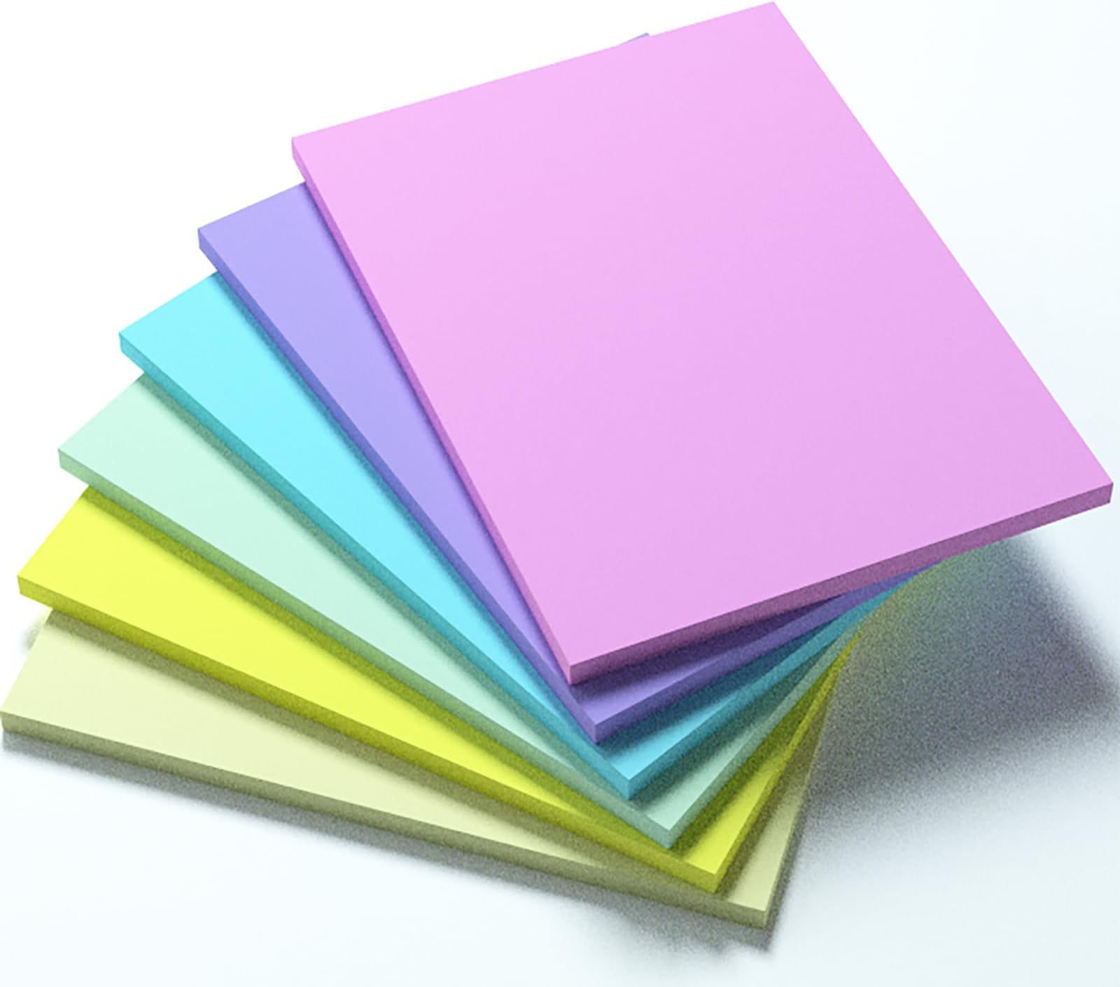 KIFZM 6 in x 8 in Creative Extra-Large Sticky Giant Pads,Pastel ...