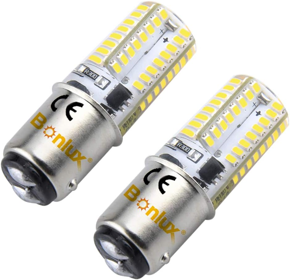 Bonlux Ba15d LED Bulb DC/AC 12V, 3W Warm White 3000K SBC B15 LED Small ...