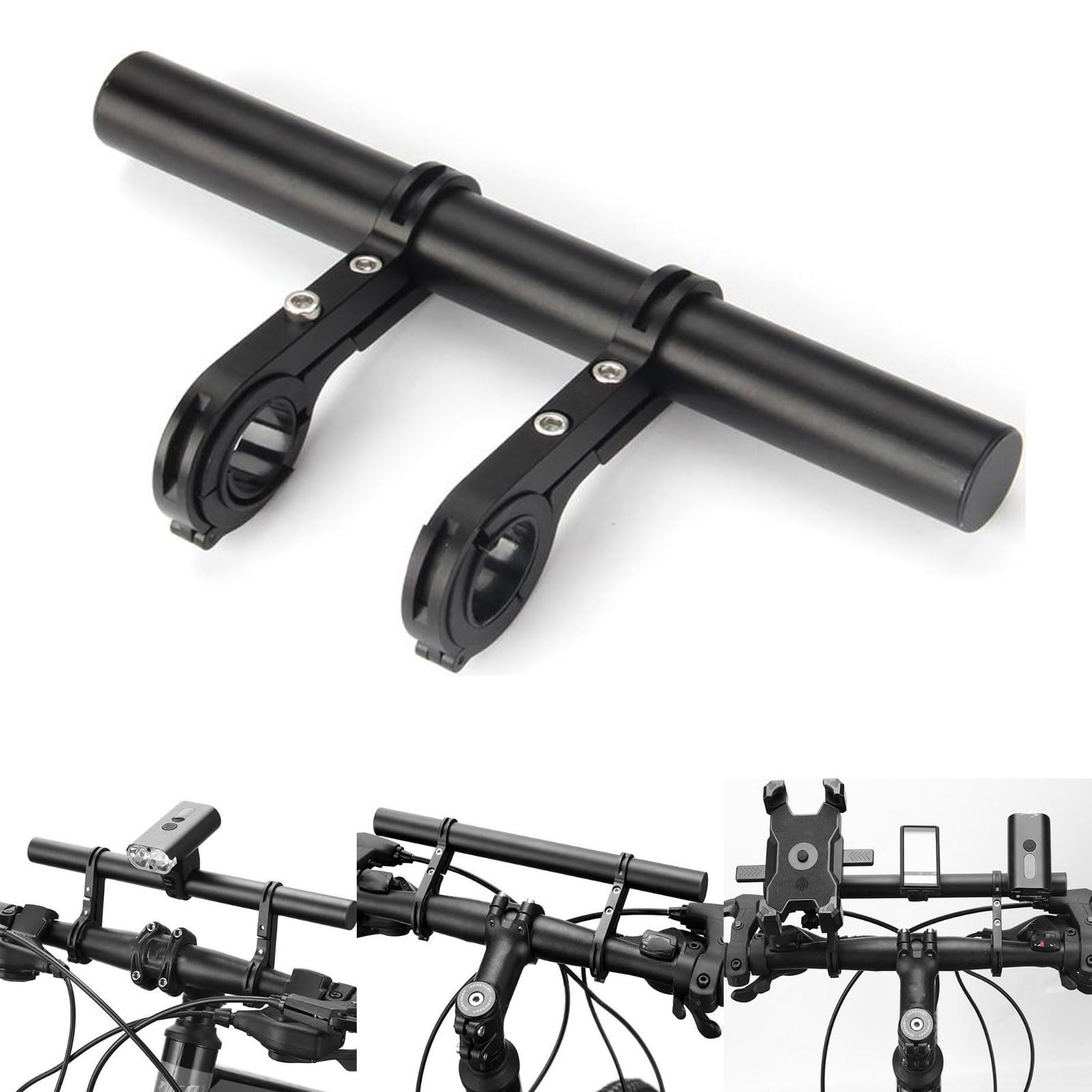 NINGVIHE Bike Handlebar Extender,Aluminum Alloy Handlebar Extensions ...