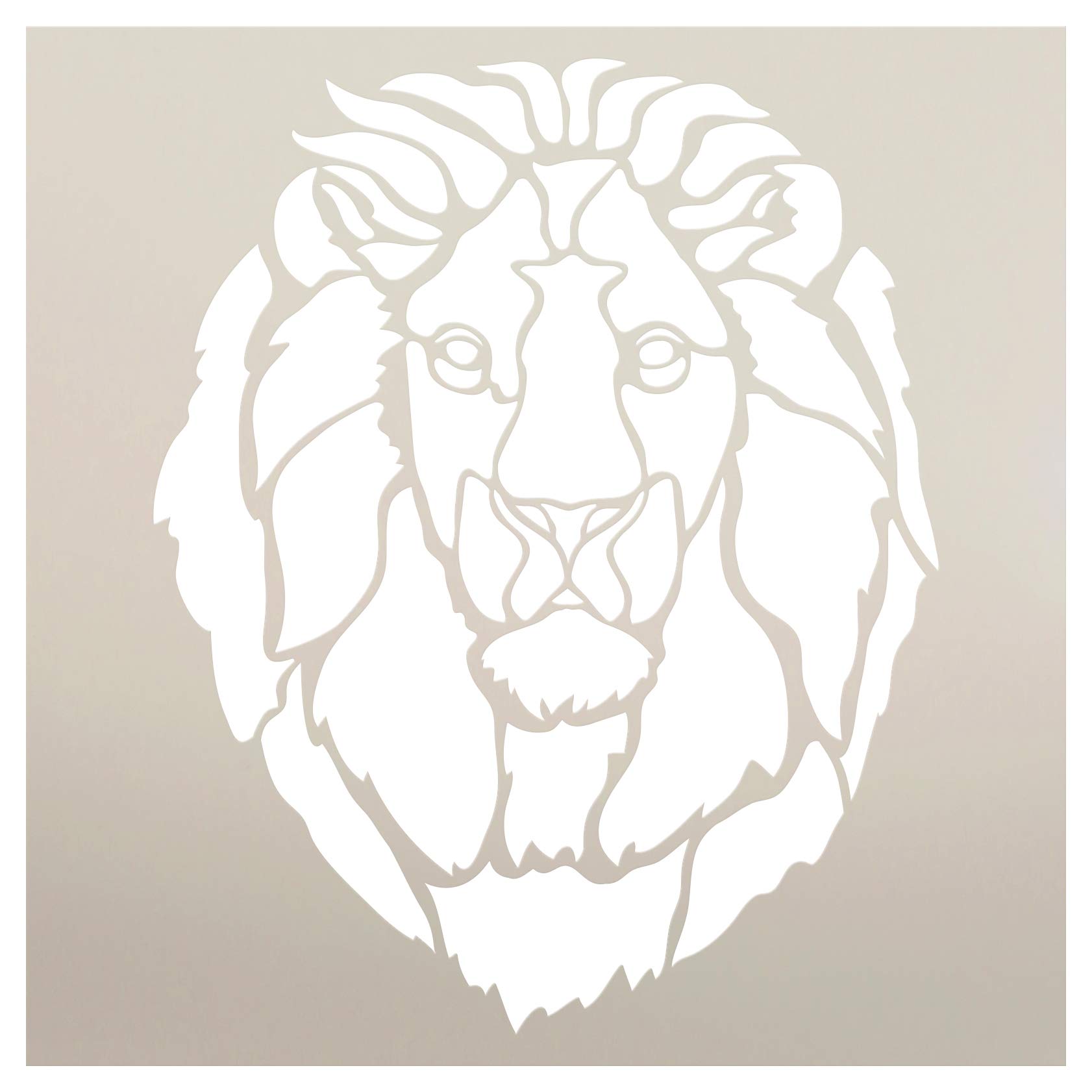 Cute Lion Stencil