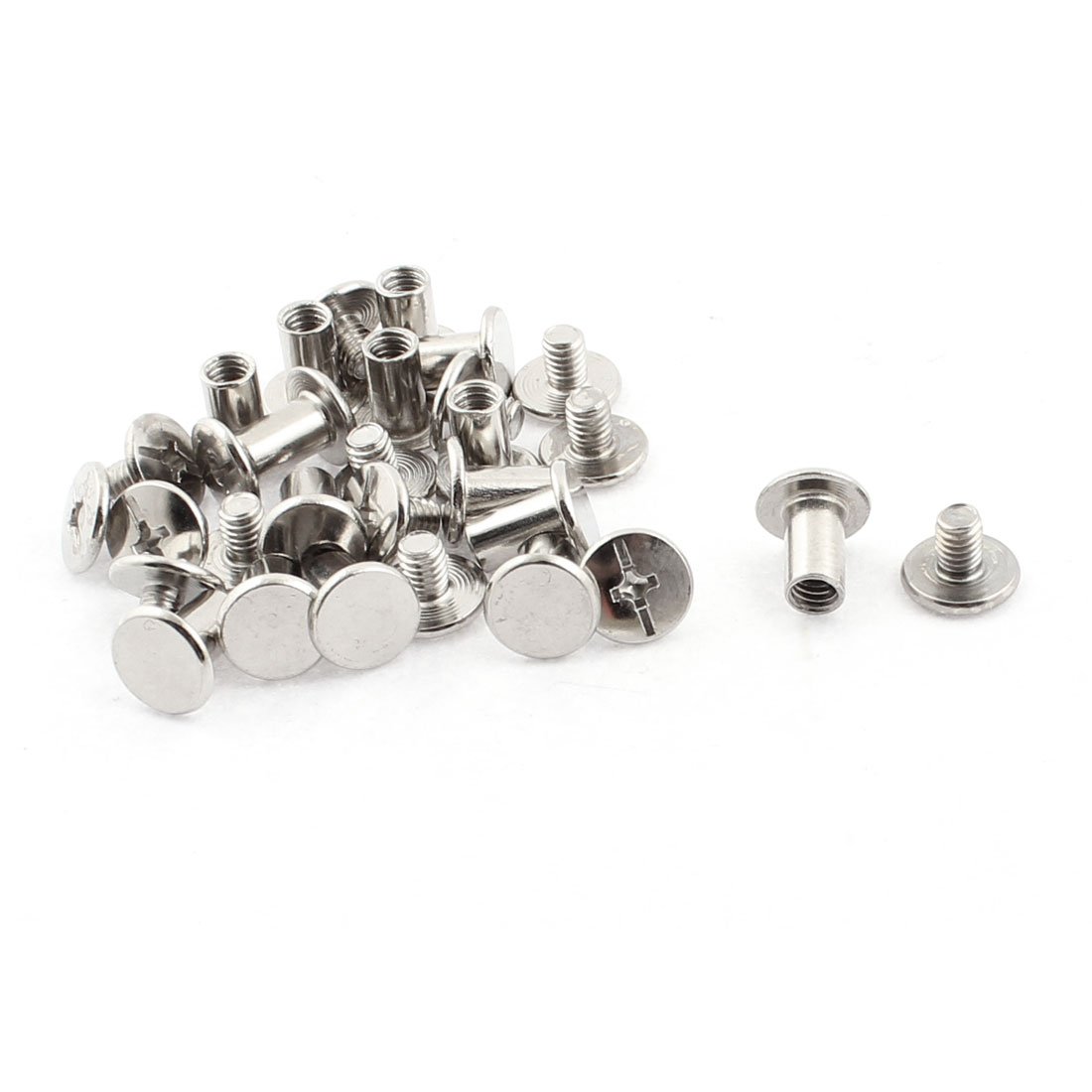 Amazon.com: uxcell Screw Post Female 5x15mm Belt Buckle Binding Bolts ...