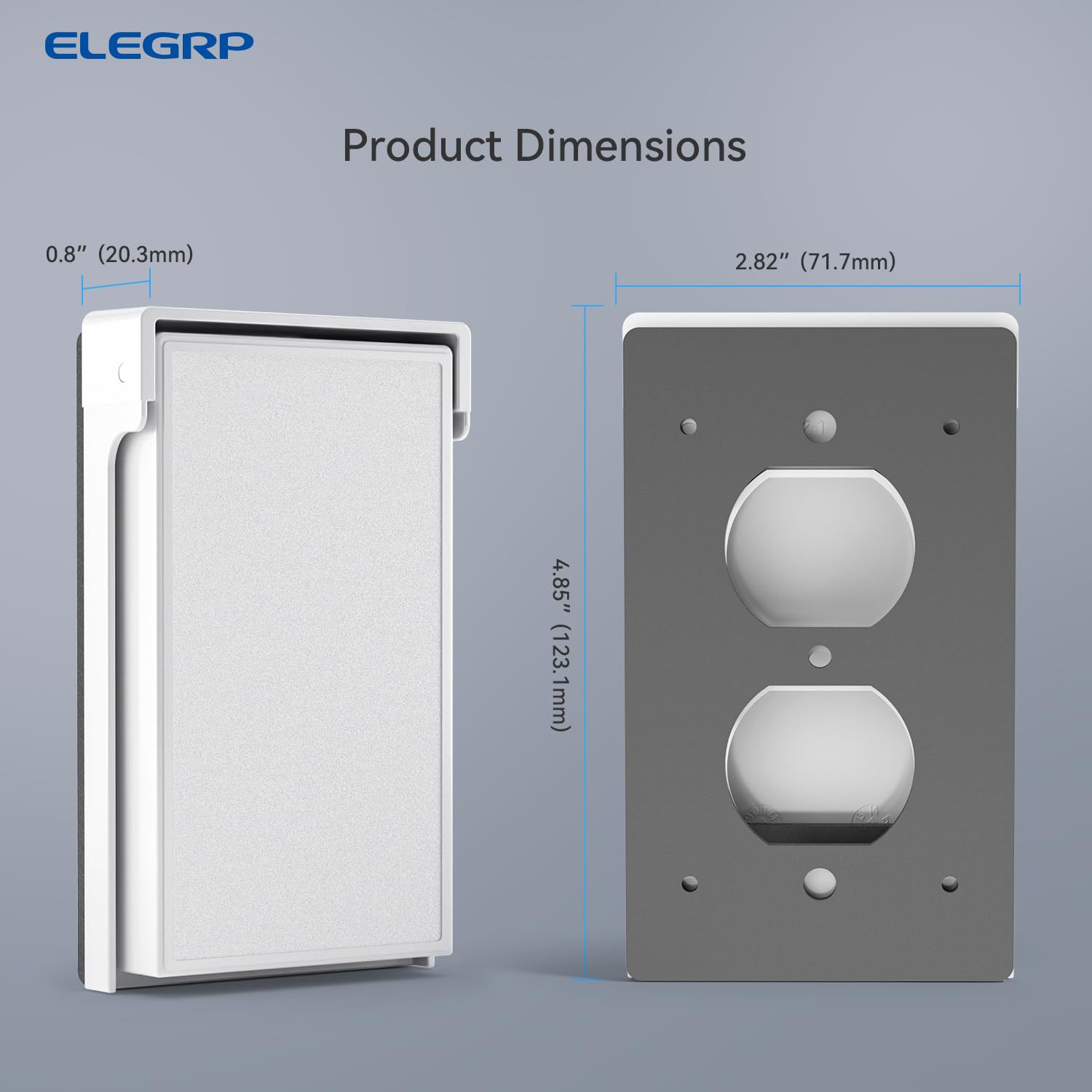 Snapklik.com : Vertical Outdoor Cover For Duplex Receptacles ...