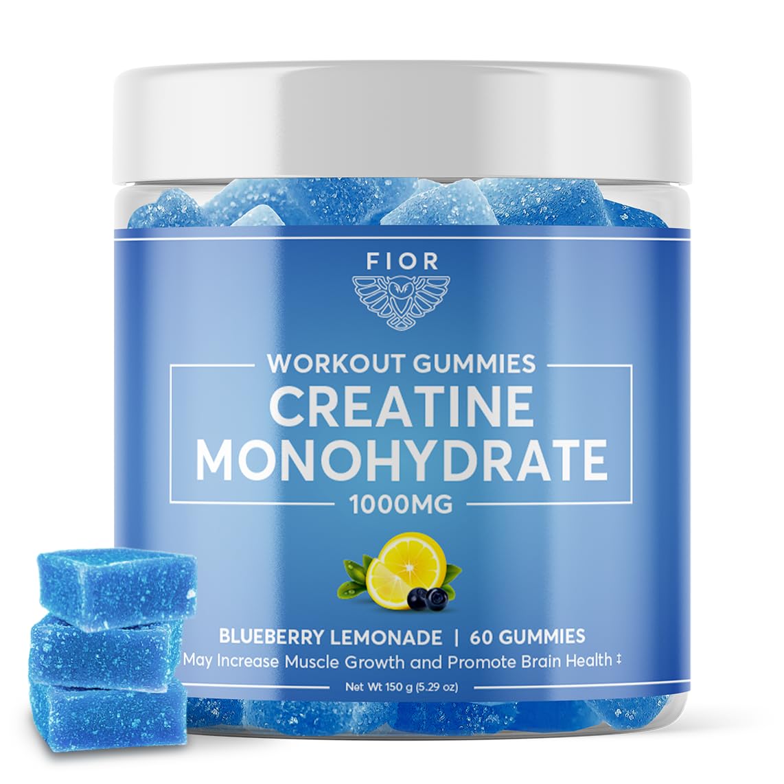 Amazon.com: FIOR Creatine Gummy - Best Creatine Monohydrate Chewable ...