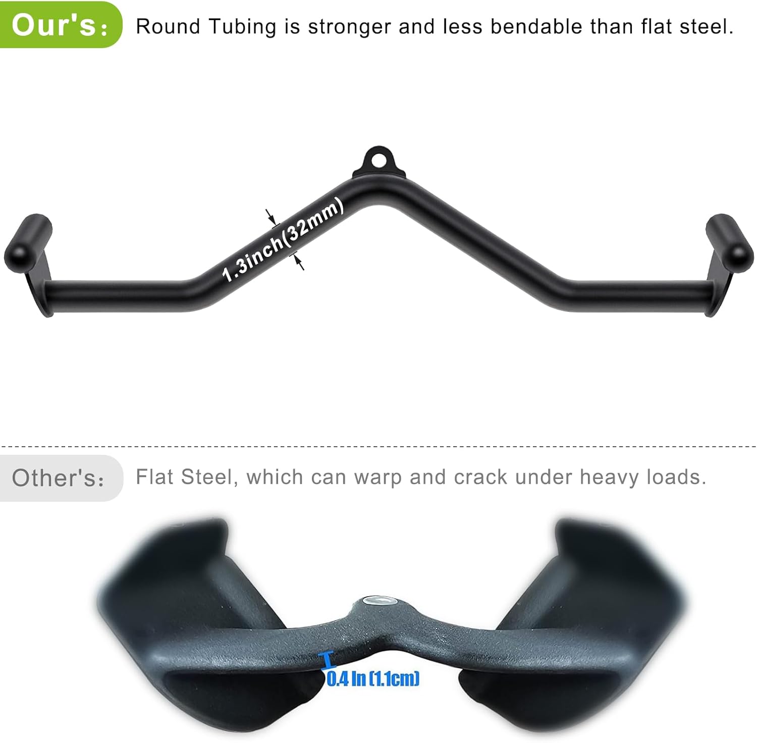 Kipika LAT Pull Down Bars Cable Machine Attachment, Rowing T-bar V-bar ...