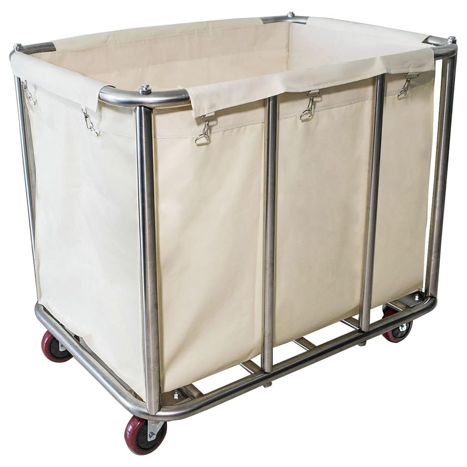 Laundry Cart Commercial,400L Large Industrial Rolling Laundry Hamper ...