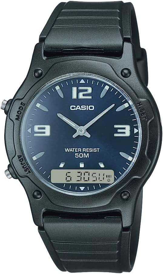 Amazon.com: Casio Men's AW49HE-2AV Ana-Digi Dual Time Watch : Clothing ...