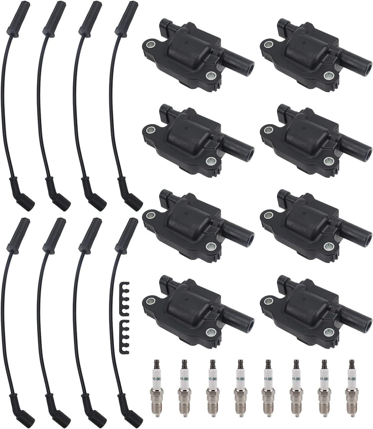 Amazon.com: partszen UF413 Ignition Coils with 41-962 Spark Plugs ...