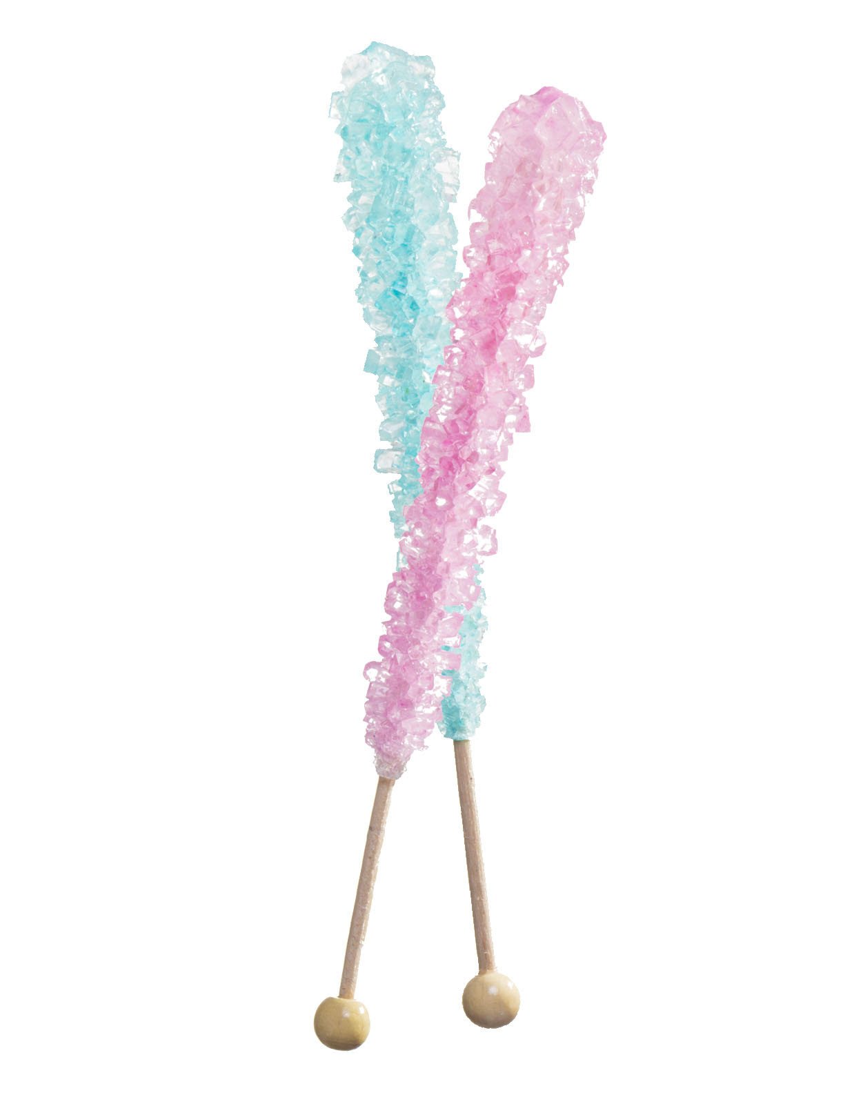 Buy 12 Light Blue, 12 Pink, 24 Total Rock Candy Sticks - Baby Gender ...
