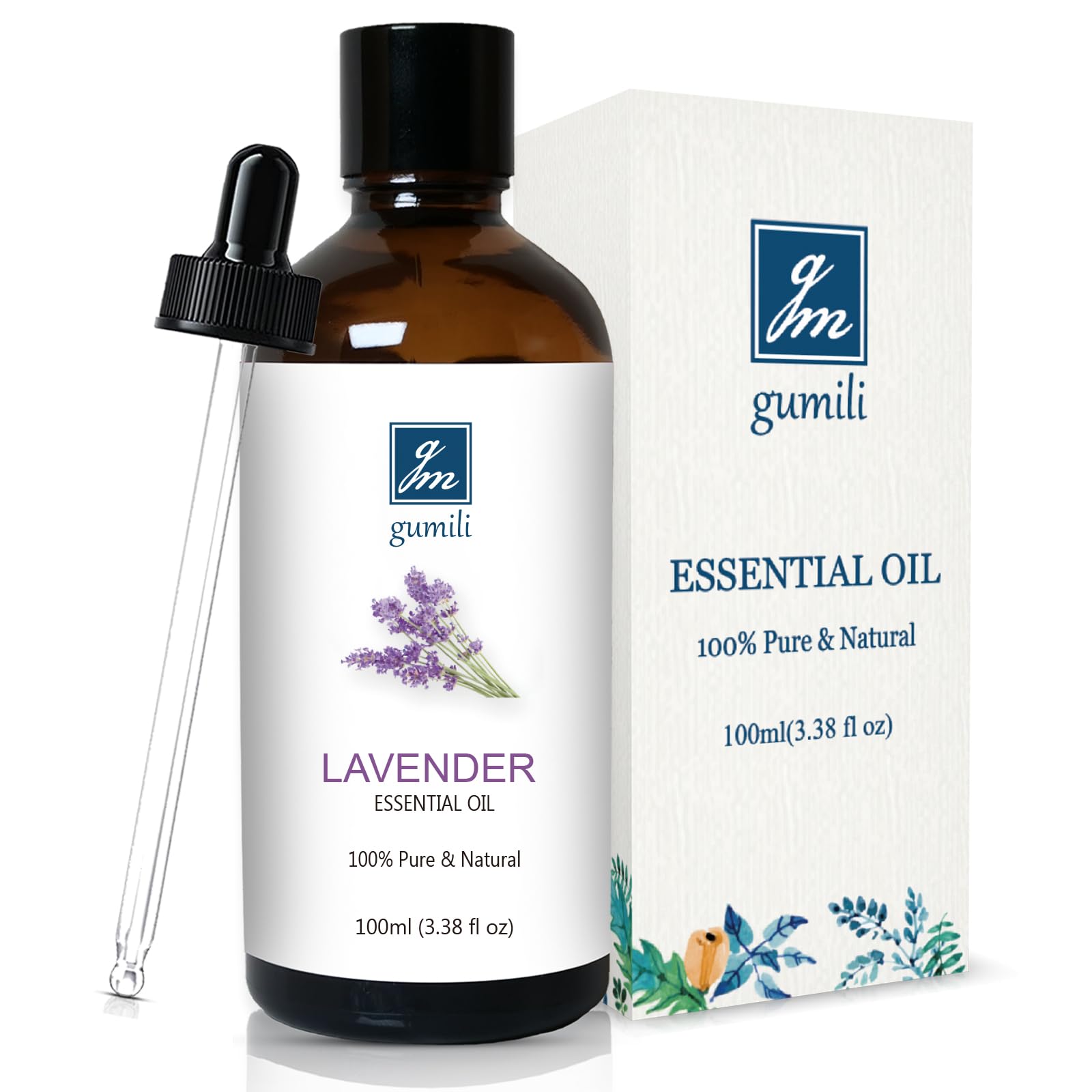 GM Gumili Lavender Essential Oils, Pure Lavender Oil for Skin, Hair ...