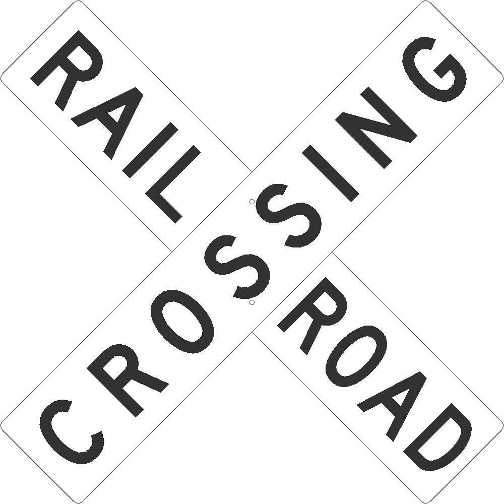 Buy NMC TM9326K Railroad Crossing Sign - 48 in. Square Sign, Heavy Duty ...