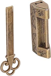 Mini Chinese Traditional Flowers Padlock Small Lock Key Vintage ...