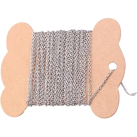 Flat Cable Link Chain Necklace Stainless Steel Twisted Chains Silver ...