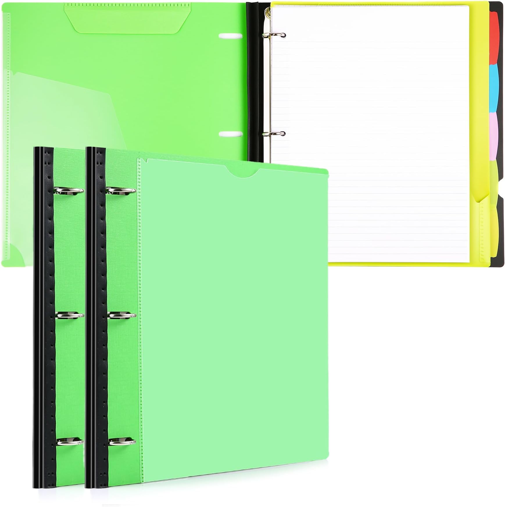 Amazon.com : MAKHISTORY All-in-one Telescoping Binder Notebook 2PCS ...