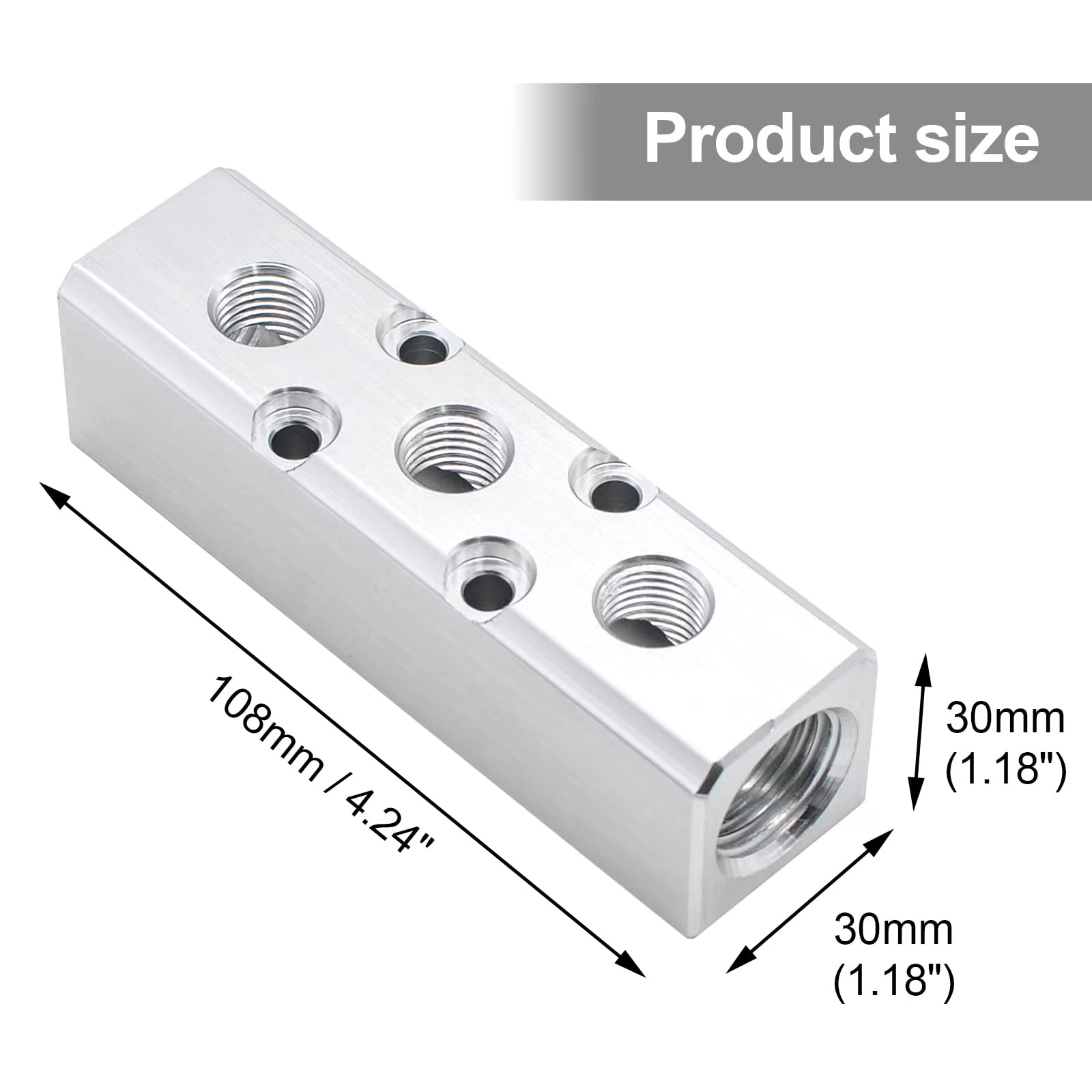 Snapklik.com : Air Manifold, 3 Way 5 Port Air Compressor Manifold ...