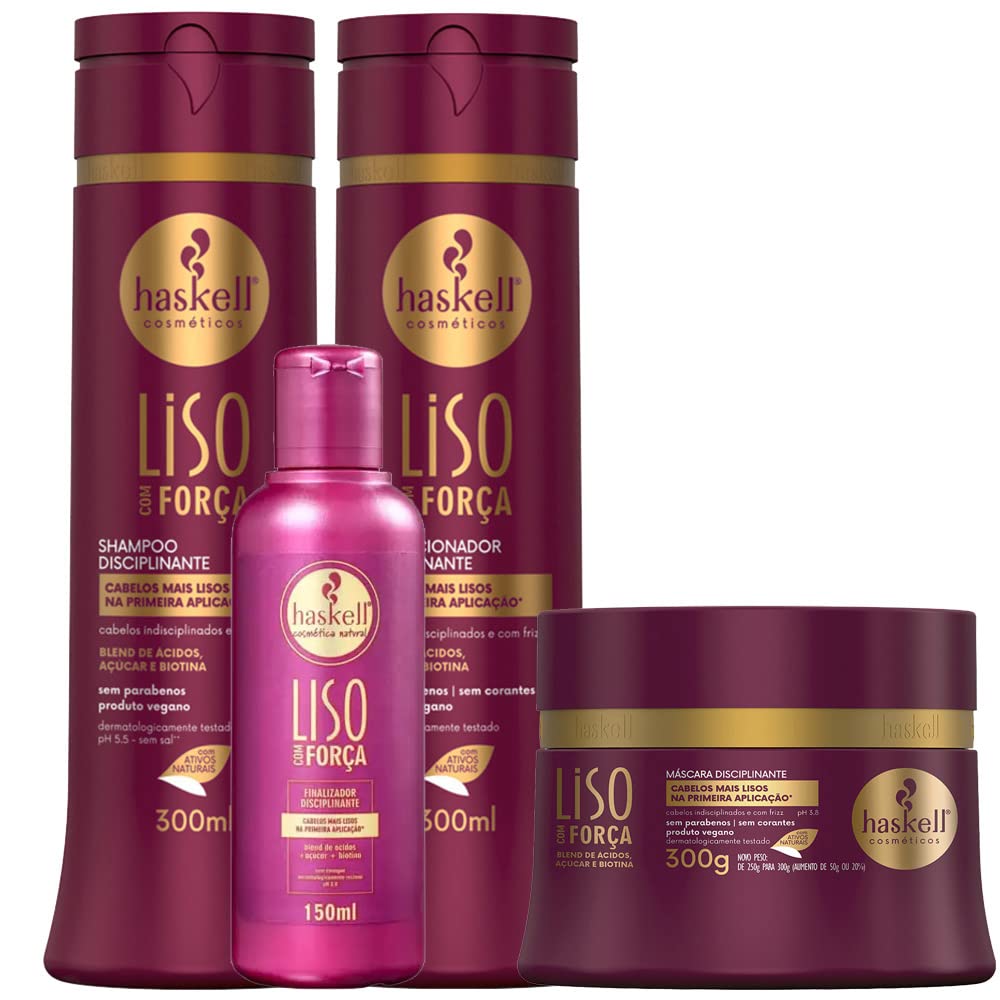Haskell Kit Completo Liso Com Força 250g : Amazon.com.br: Beleza