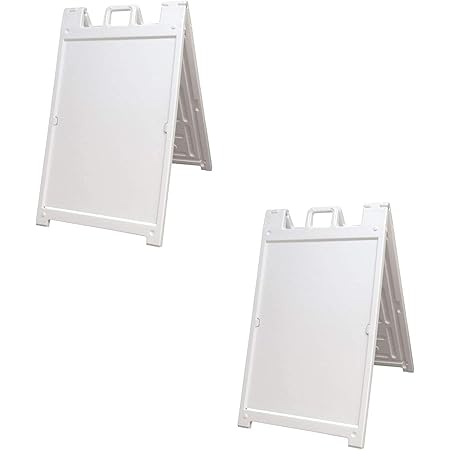 Amazon.com : Plasticade Deluxe Signicade Portable Folding Double Sided ...