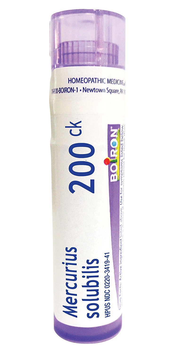 Amazon.com: Boiron Mercurius Solubilis 200CK, 80 Pellets, Homeopathic ...