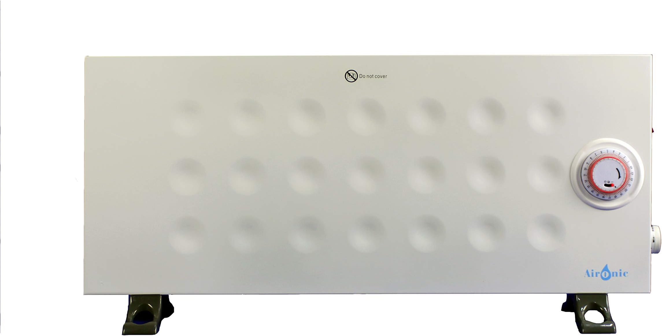 Aironic White Slimline Convection Panel Heater Radiator with Thermostat ...