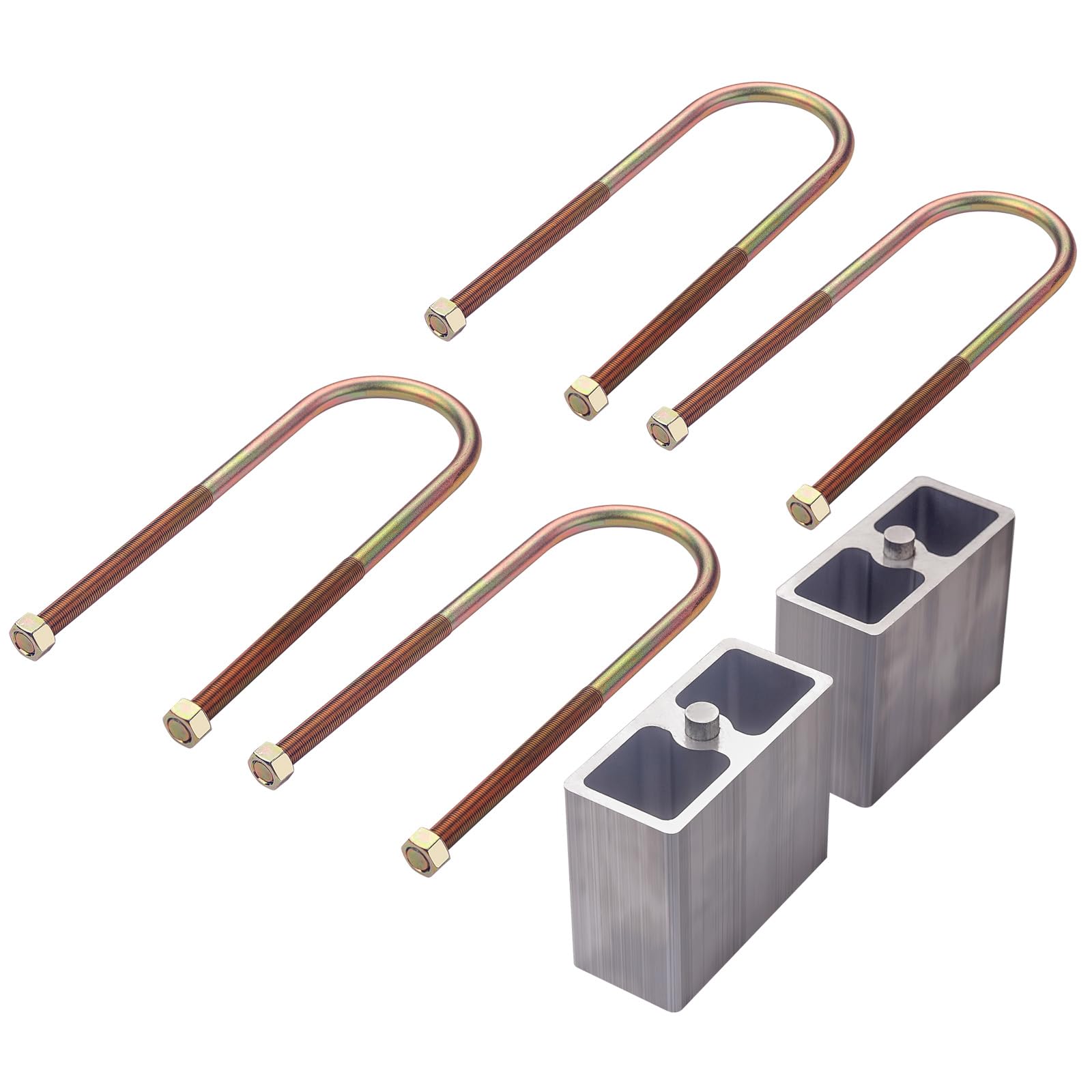 Amazon.com: Universal Leaf Spring Lowering Block Kit, 3 Inch, 2-1/2 ...