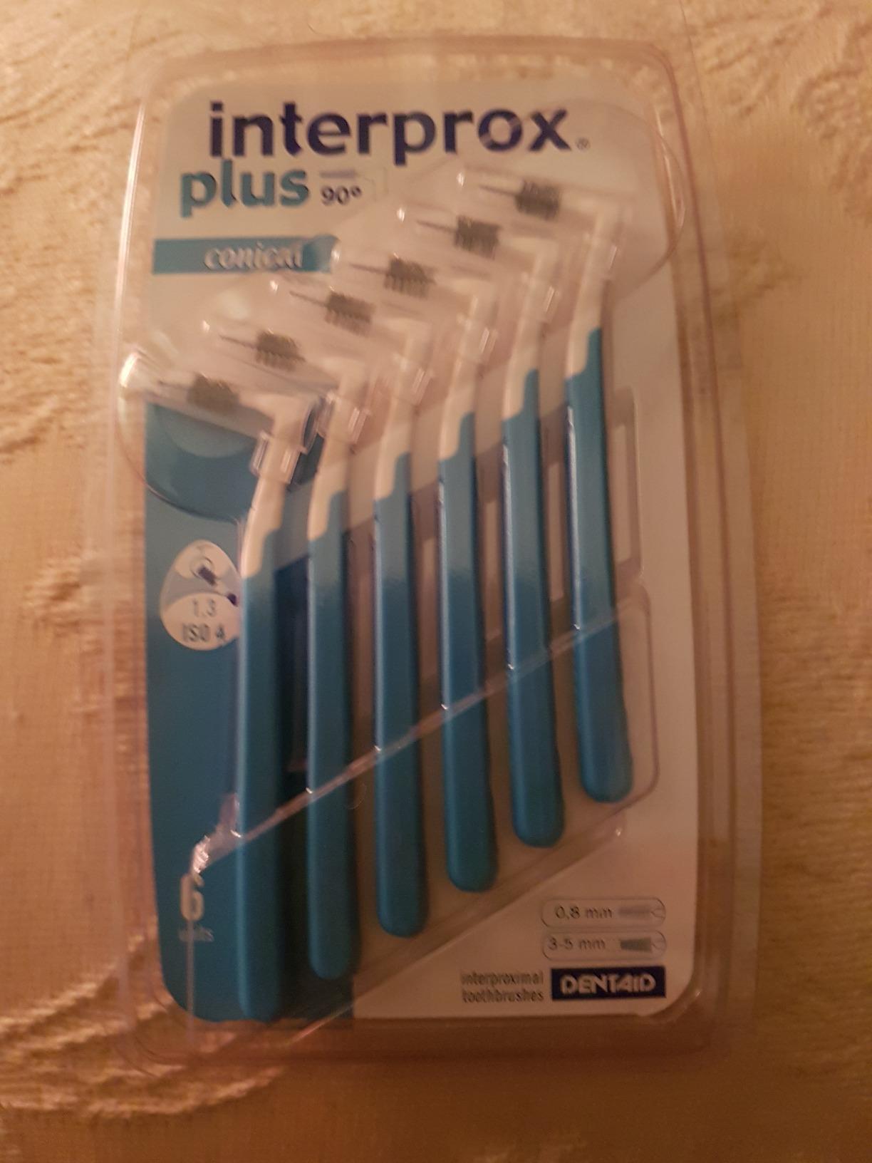 2 Pack INTERPROX Plus 90' Conical - INTERDENTAL Brush CONICAL 1.3MM ...