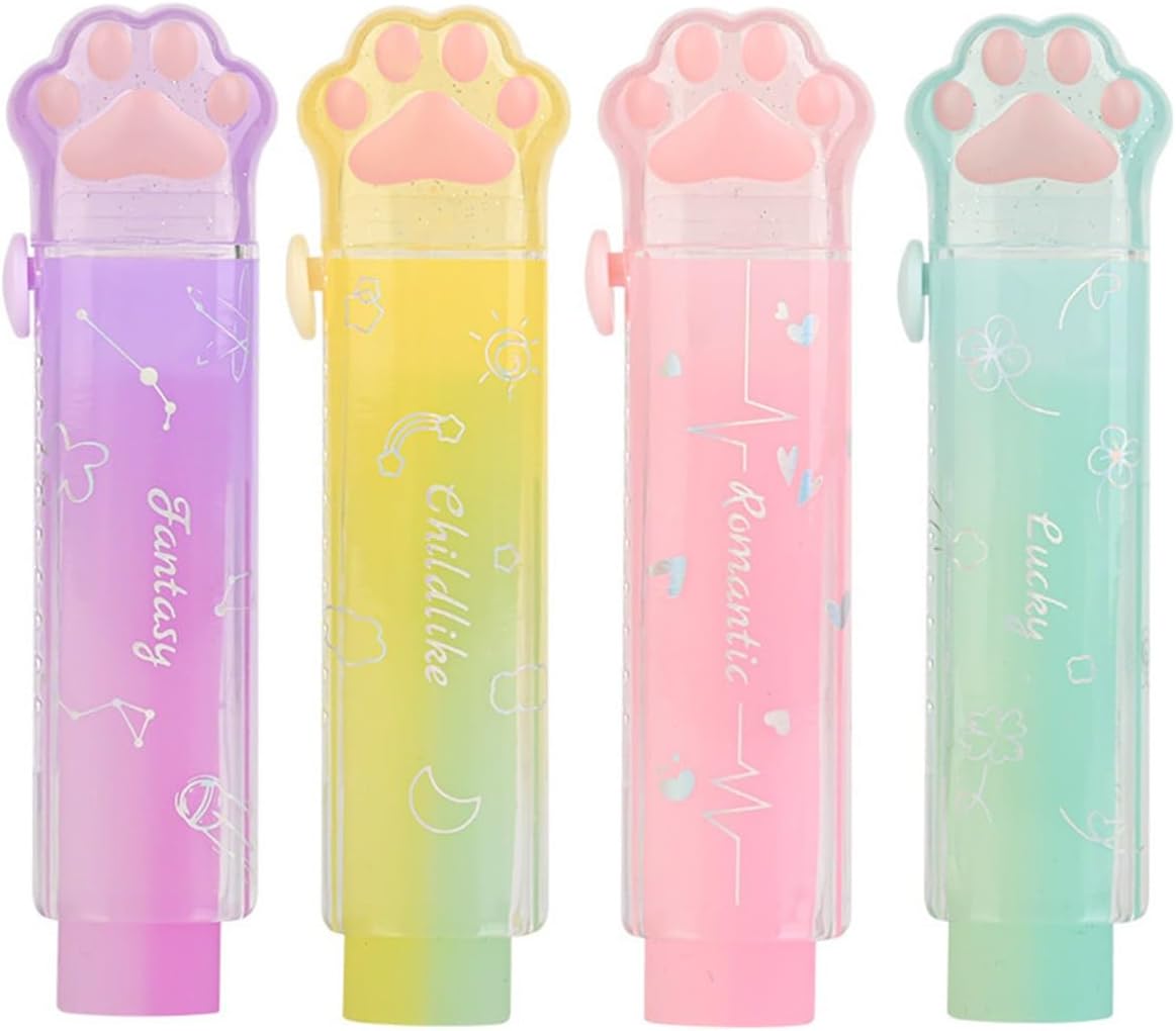 Cat Claw Eraser - Pencil Eraser | Cute Cat Paw Erasers Retractable ...