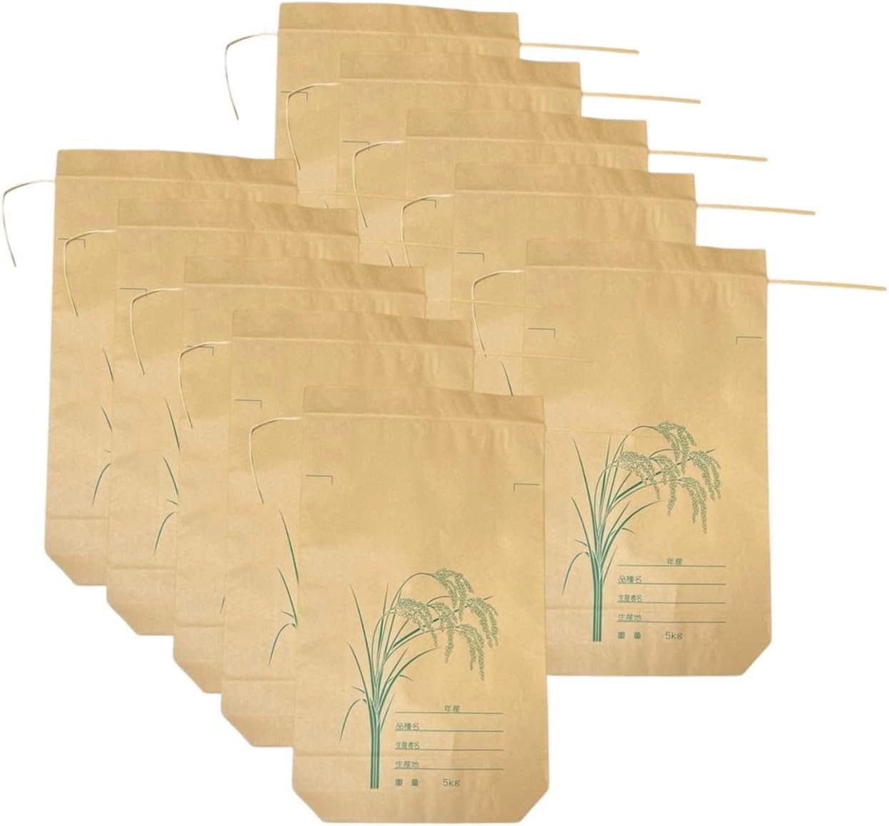 Amazon.co.jp: 米袋 新袋 5kg 10枚セット 新米 おすそ分け まとめ買い 米 : ドラッグストア