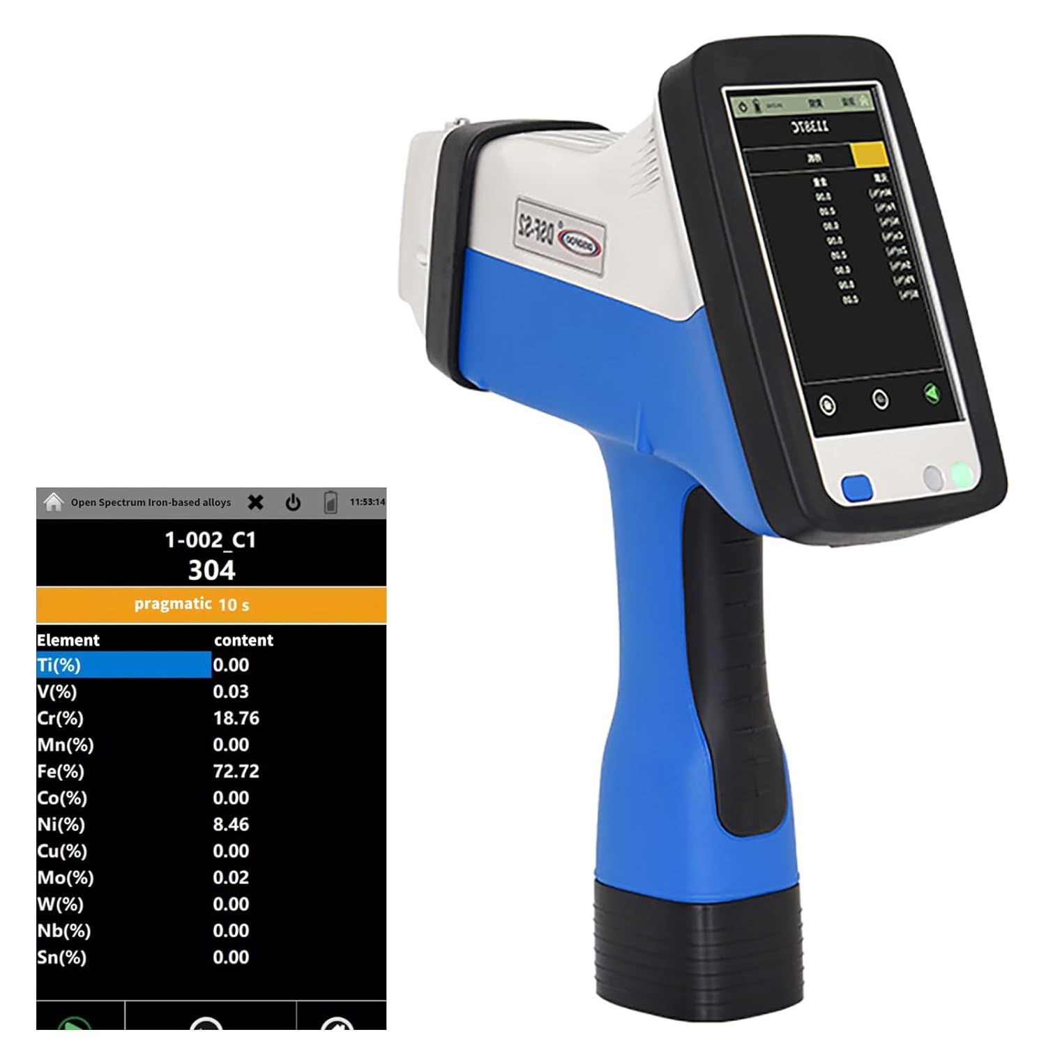 Hand-held Alloy Analyzer XRF X-ray Metal Analyzer Spectrophotometer for ...