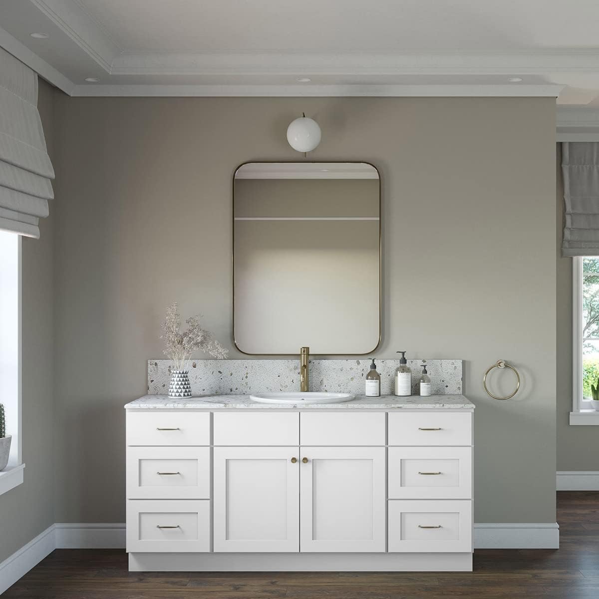 RTA Cabinet Store 72 Inch Single Sink Bathroom Vanity Base Without Top ...