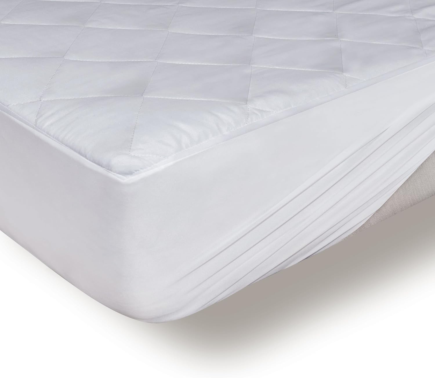 Dreamzie Quilted Mattress Protector Small Double Bed, up to 40 cm ...