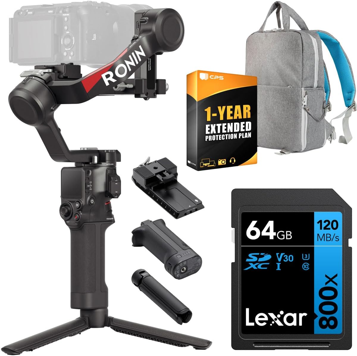 Amazon.com : DJI RS 4, 3-Axis Gimbal Stabilizer for DSLR and Mirrorless Cameras Canon/Sony ...