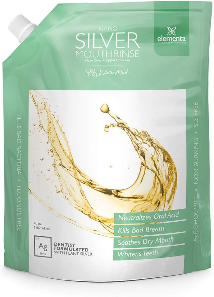 Amazon.com: Elementa Silver Nano Silver Xylitol Mouth Wash Refill Pack ...