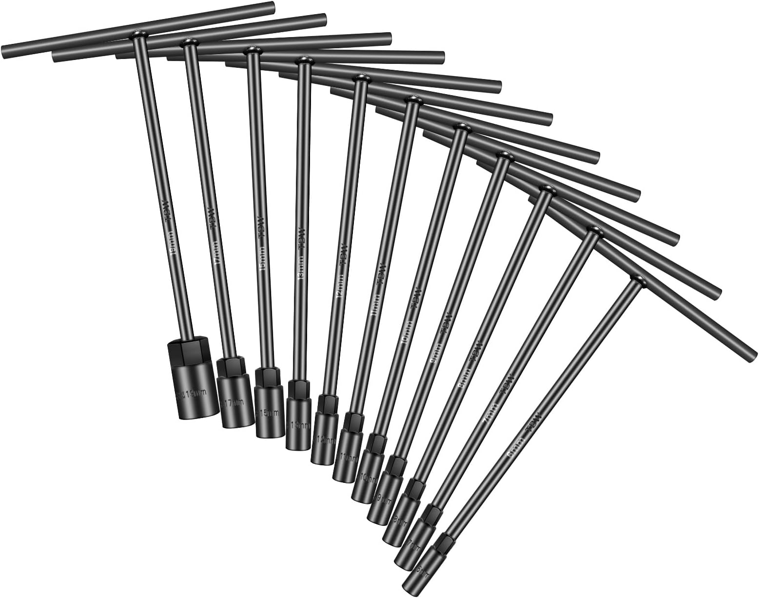 Amazon.com: TUSK Deep Socket T-Handle Wrench Set 7-pack 6-Point Socket ...