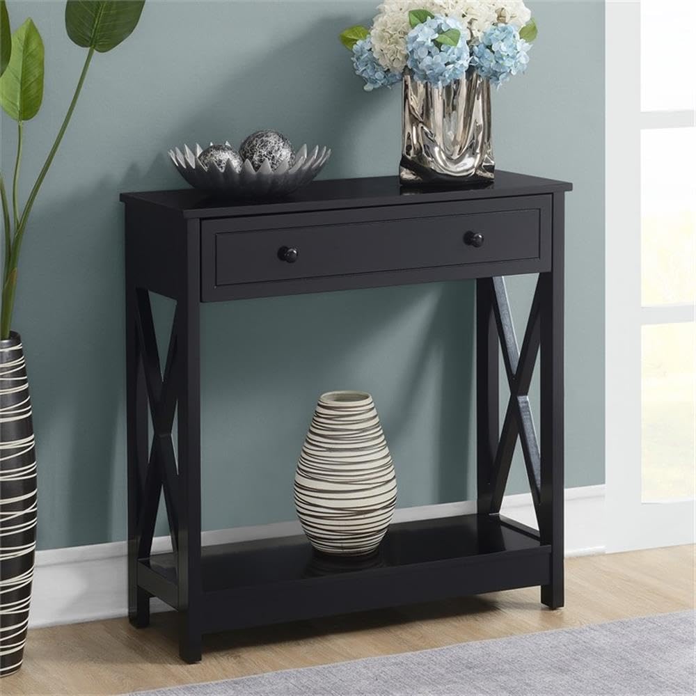 Amazon.com: Convenience Concepts Oxford One-Drawer Entryway Hall Table ...