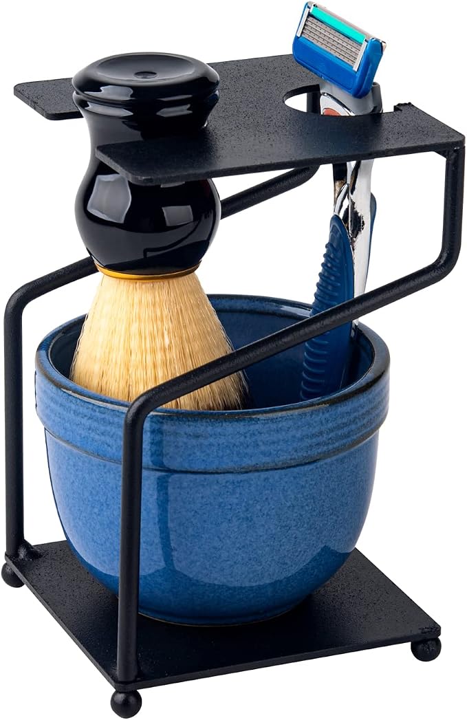 Amazon.com: dgudgu Shaving Brush And Bowl Straight Razor Shaving Kit ...