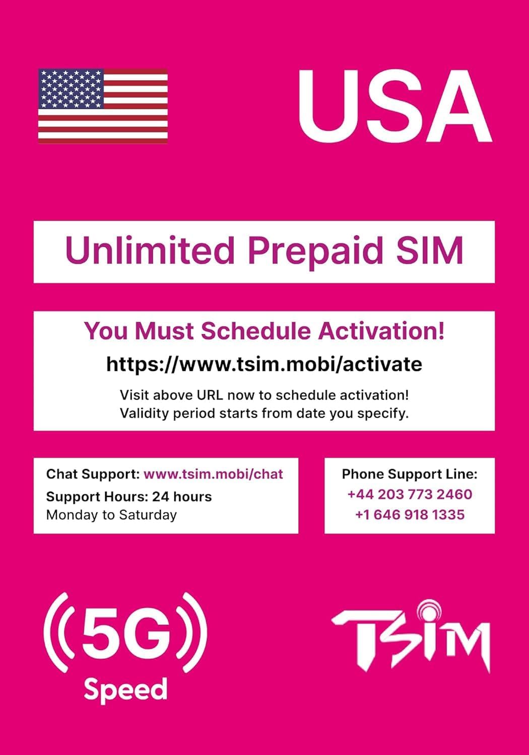 Prepaid SIM card USA - 10GB 4G/LTE DATA - Unlimited calls & texts ...